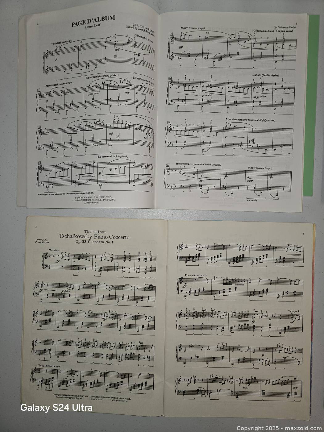 Sheet music books, 10 pieces | Maxsold