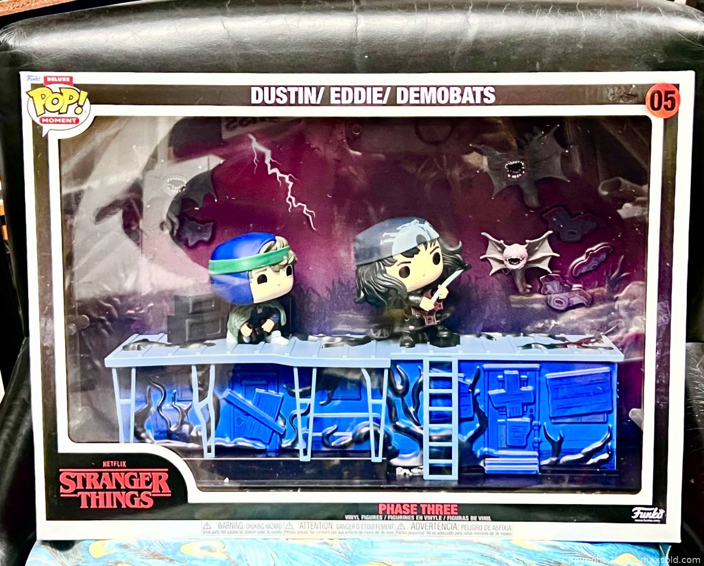Funko Pop Stranger Things Dustin Eddie Demobats Deluxe Set #05 | Maxsold