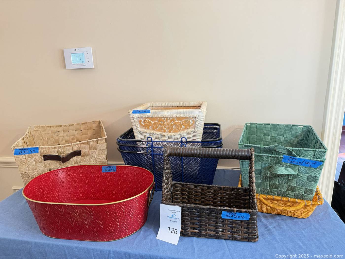 Assorted Storage and Organizer Baskets, 7 pcs | Maxsold