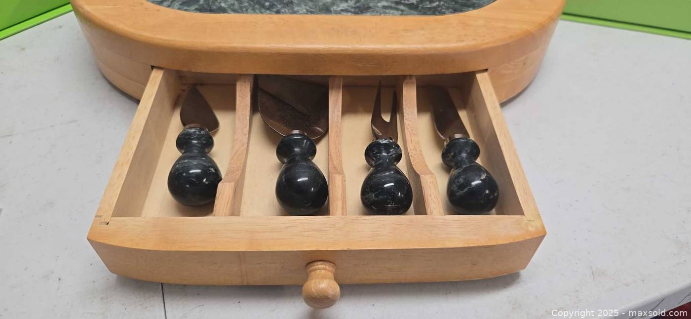Sabatier wood & marble cheese board, Unicorn peppermill, dip chiller ...