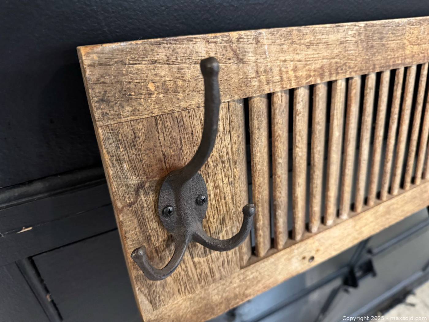 Wooden Shutter Wall Mounted Coat Rack | Maxsold