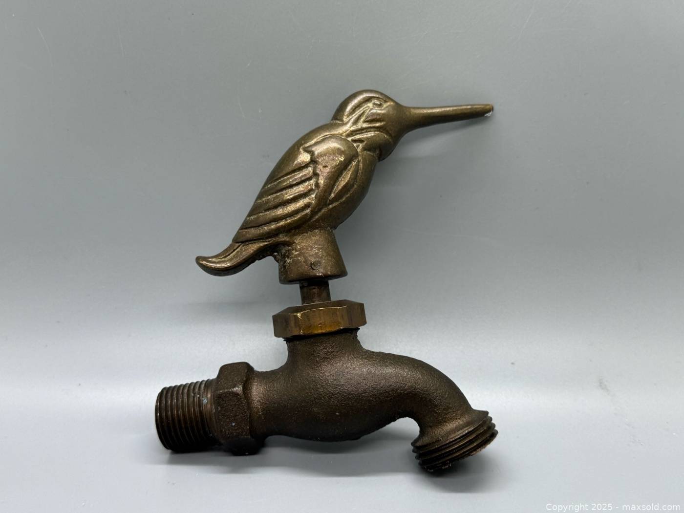 Solid Brass Hummingbird Hose Bib Faucet | Maxsold