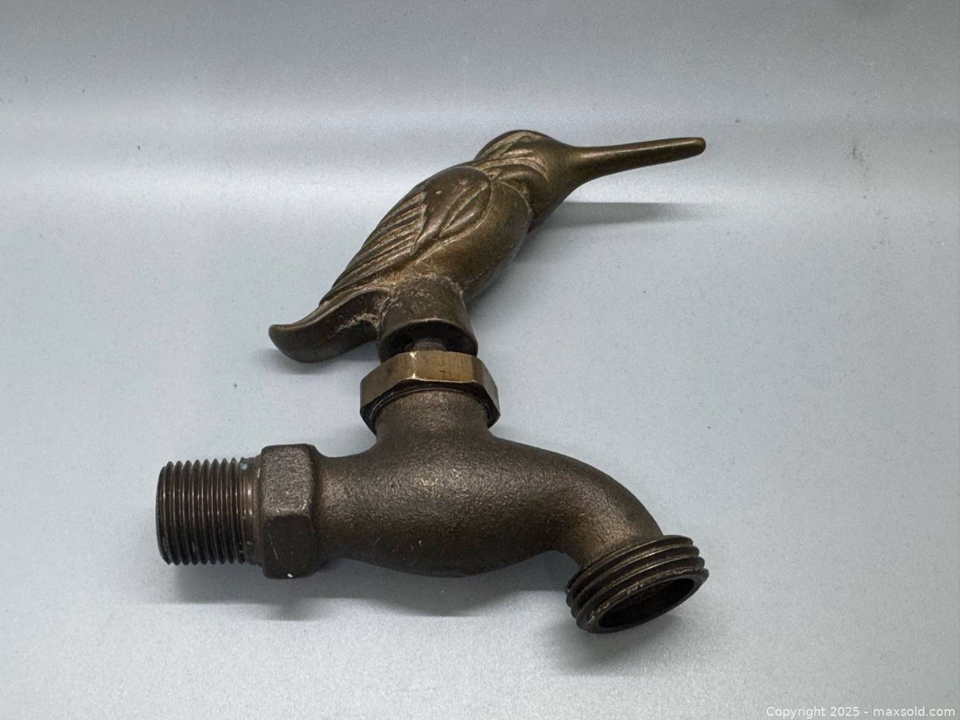Solid Brass Hummingbird Hose Bib Faucet | Maxsold