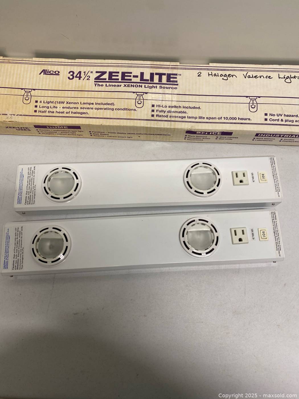 Alico 34.5" Zee-Lite xenon under-cabinet light fixtures, 2 | Maxsold