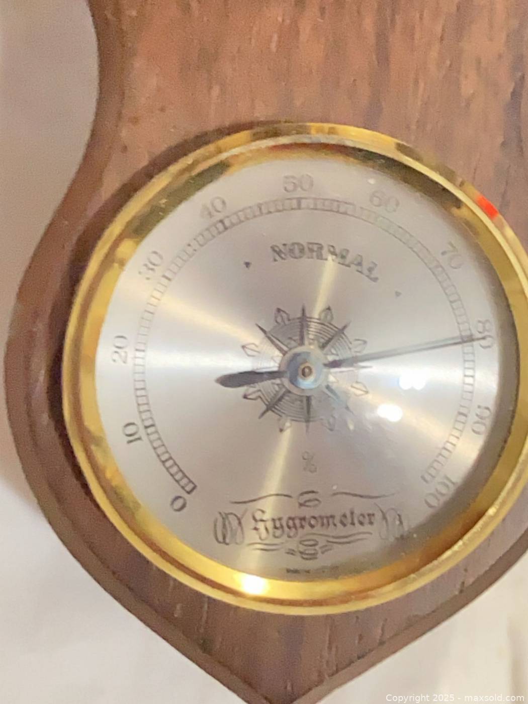 German Wood Thermometer Hygrometer | Maxsold