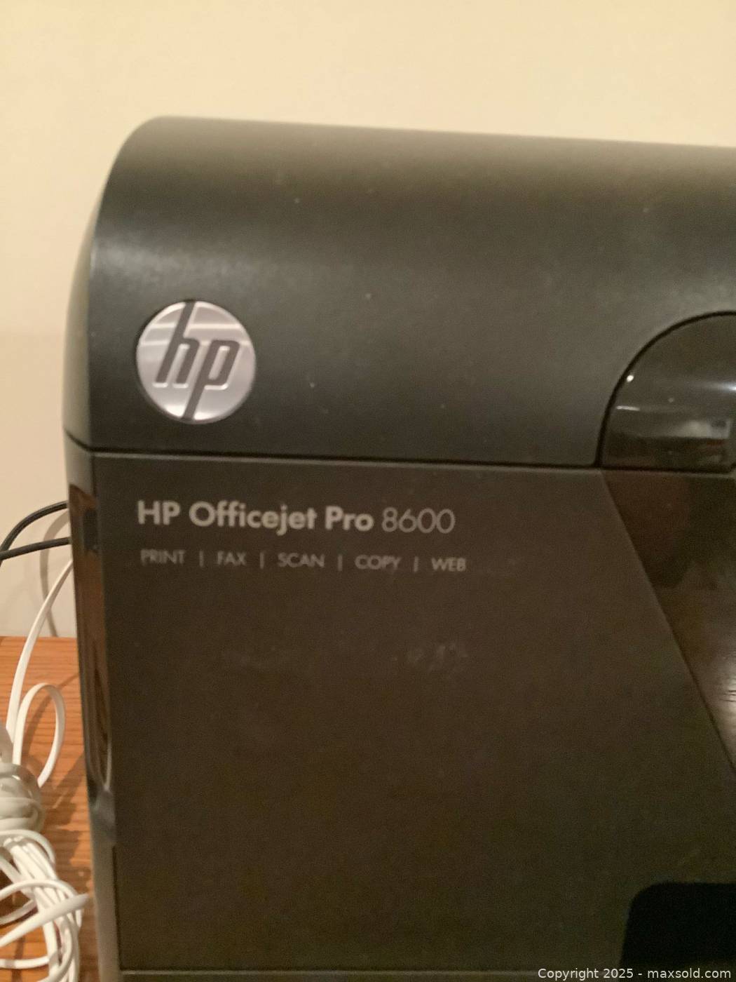 HP OfficeJet Pro 8600 printer with power bar and cables | Maxsold
