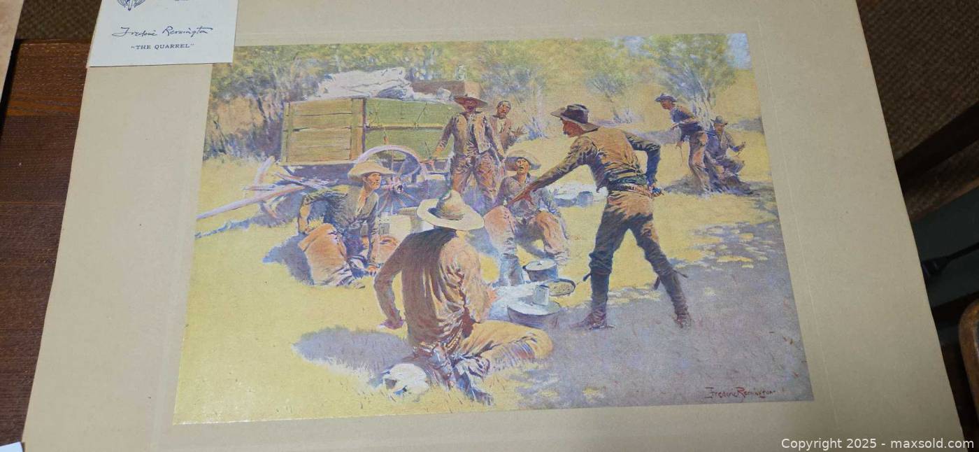 Frederic Remington artist proof prints | Maxsold