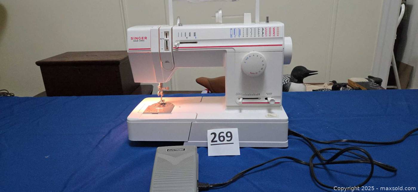 Singer Solid State Sewing Machine with Foot Pedal | Maxsold