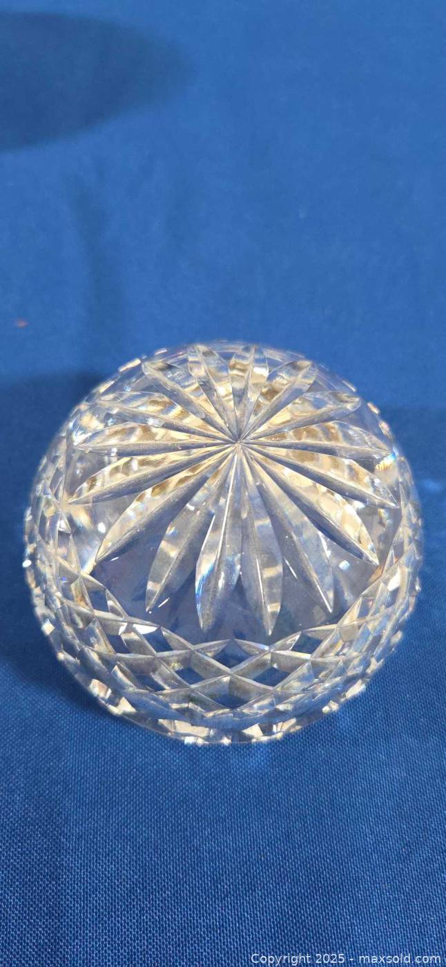 Waterford crystal paperweights and ring holders | Maxsold