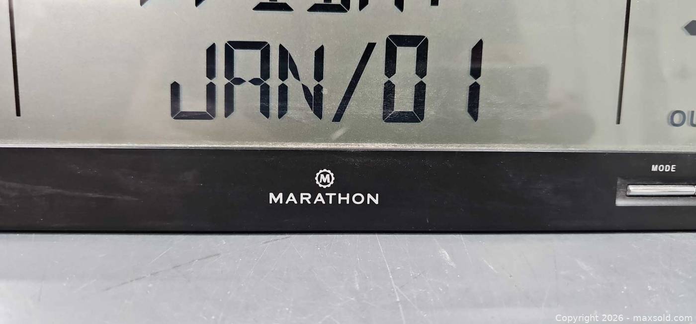Marathon large digital wall⁄desk clock | Maxsold