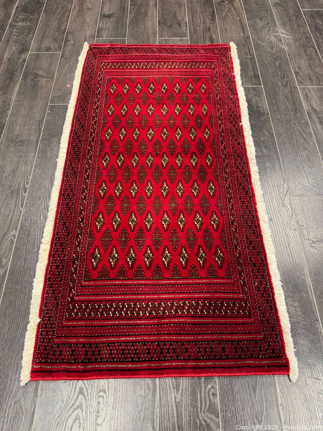 Handmade Turkman Wool Rug 53"×27" | Maxsold