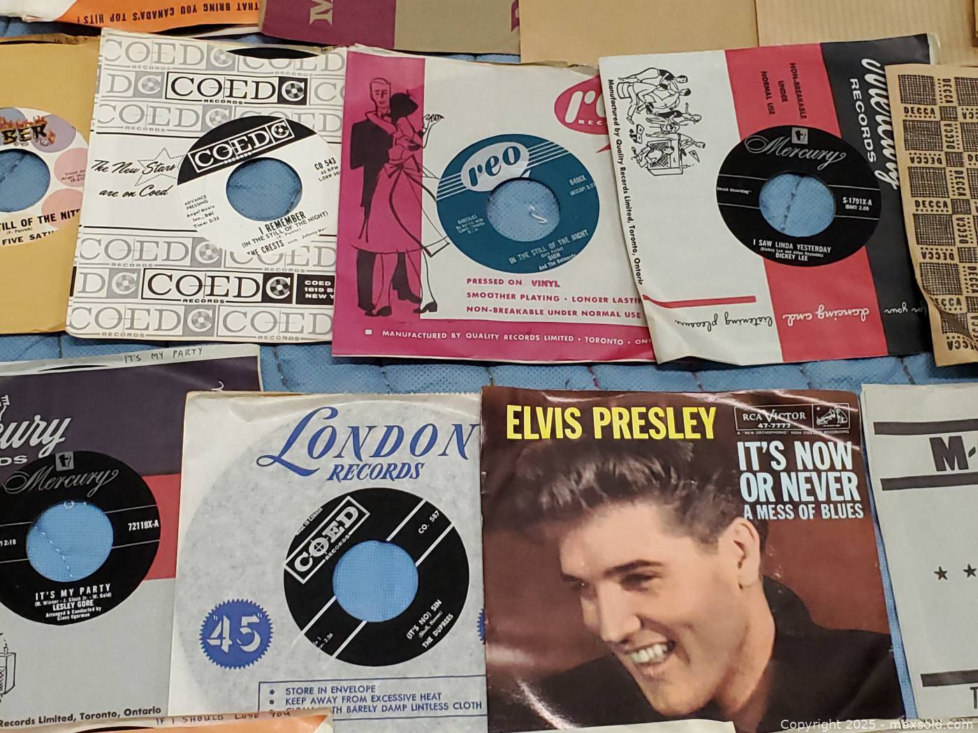 Vintage 7-inch 45 RPM Vinyl Record Lot | Maxsold