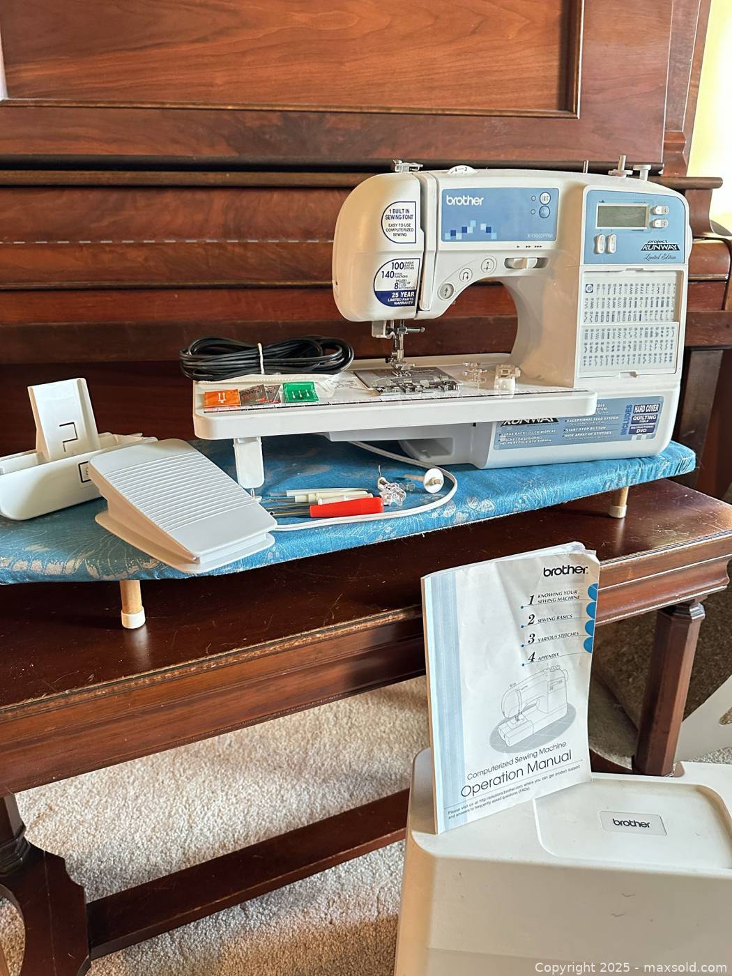 Brother XR9500PRW sewing machine with iron | Maxsold