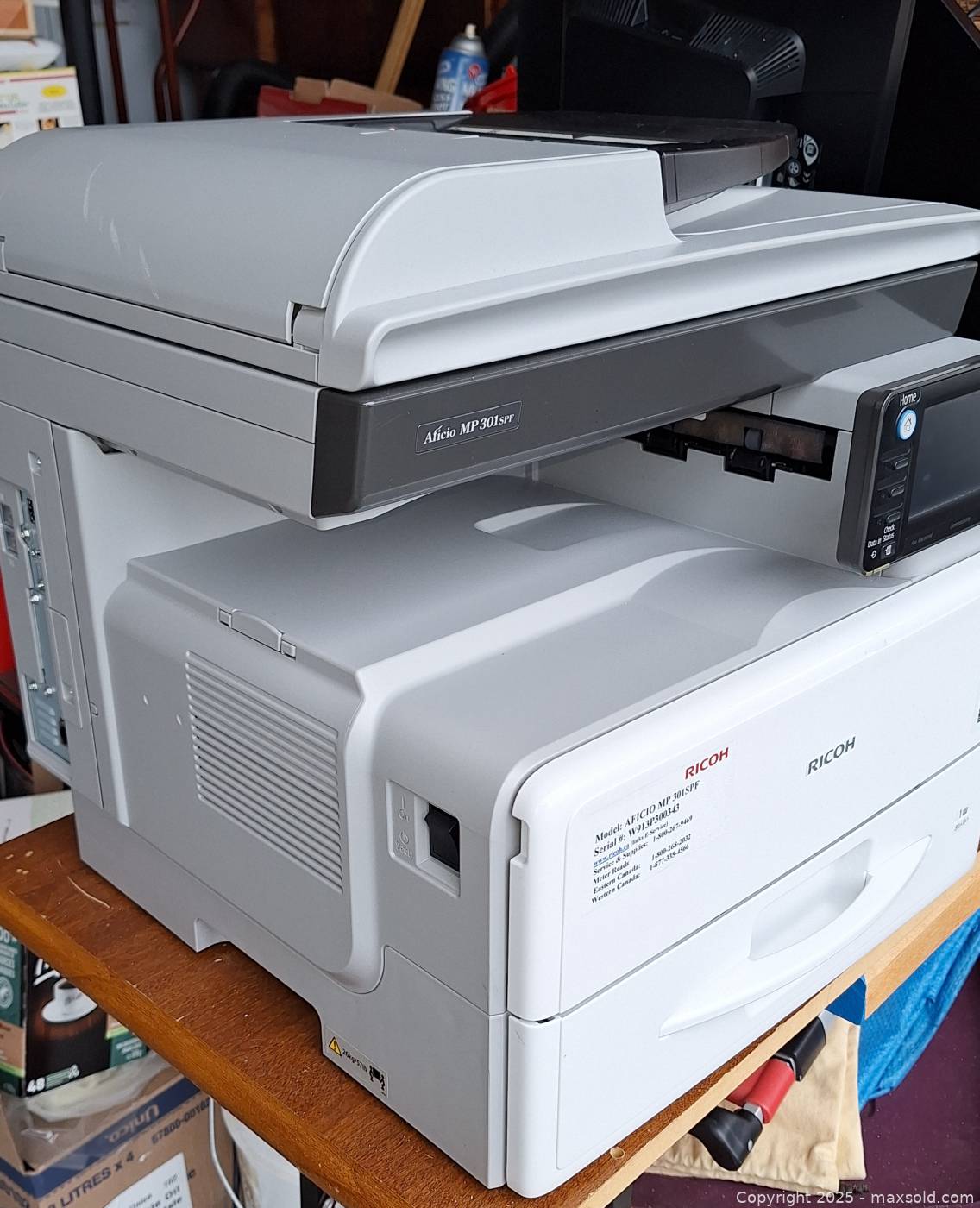Ricoh Aficio MP 301SPF laser multifunction printer | Maxsold