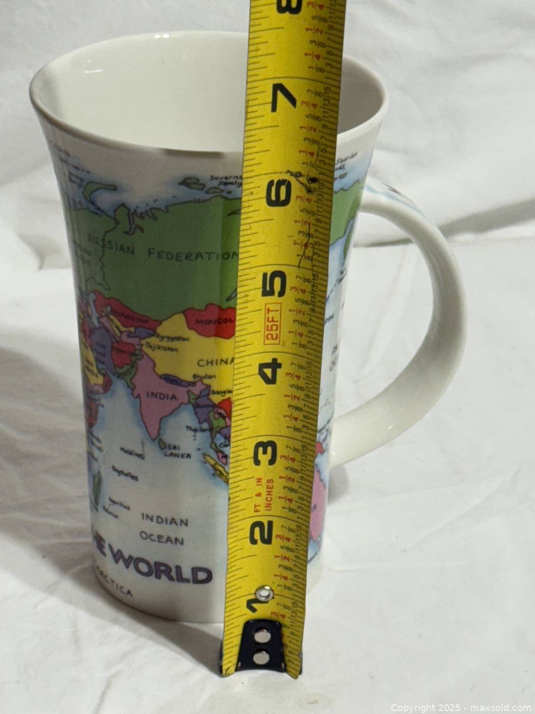 Vintage Dunoon Glencoe Map Of The World Mug | Maxsold