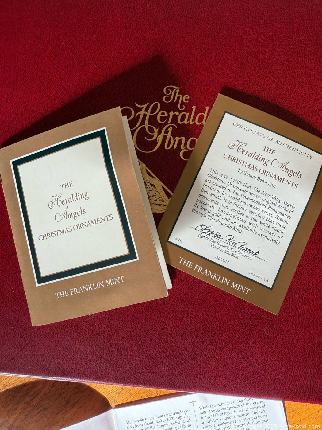 Franklin Mint The Heralding Angels ornament collection | Maxsold