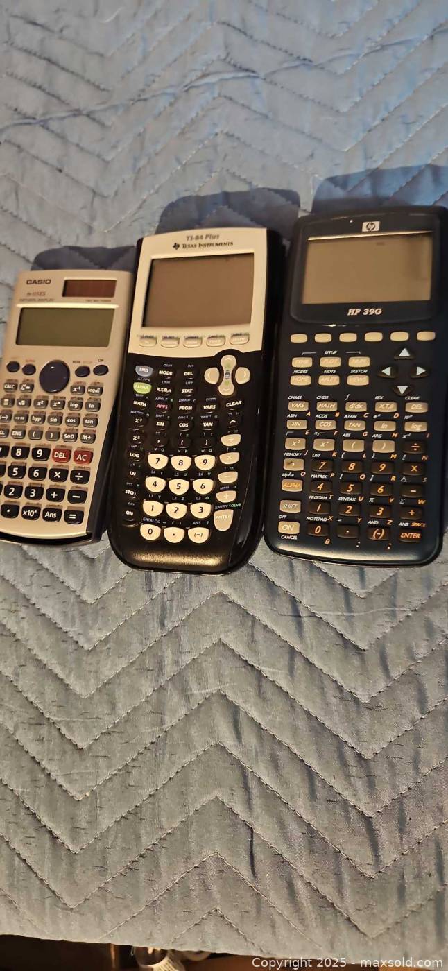 HP 39G, TI-84 Plus Silver, Casio Scientific Calculators | Maxsold