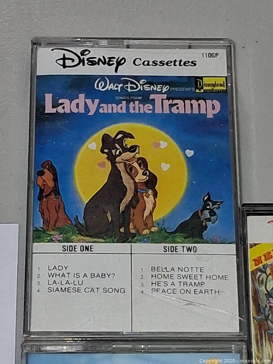 Disney cassette tapes: Pocahontas; Lady and the Tramp; Winnie the Pooh ...