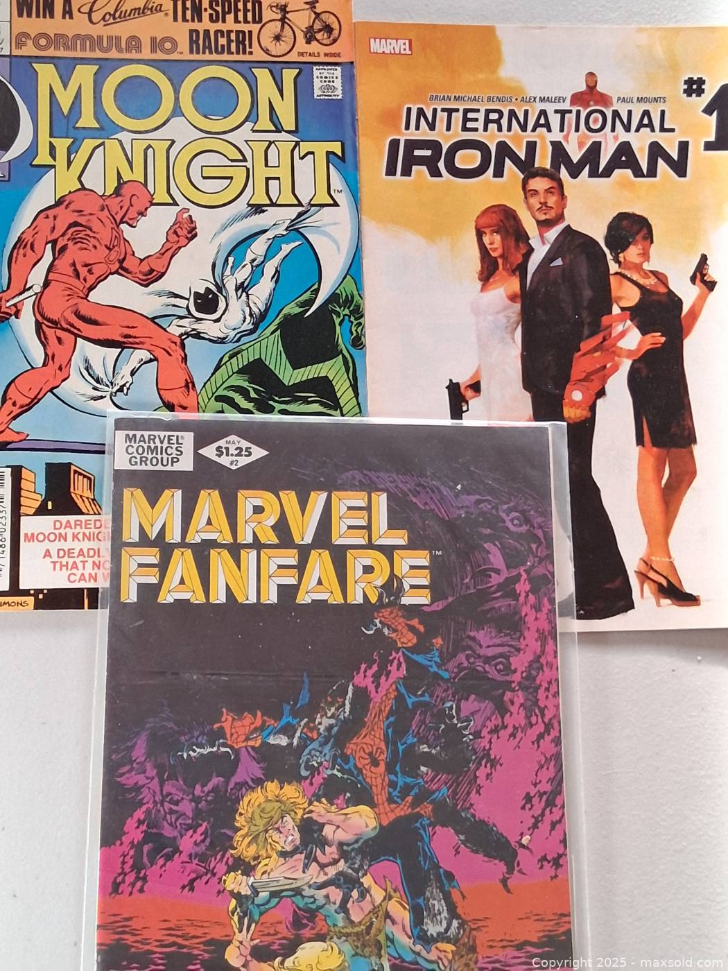 Marvel comics FanFare, Iron Man, Moon Knight | Maxsold