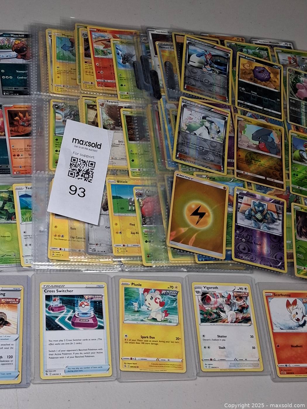 Pokémon TCG mixed card binder pages | Maxsold
