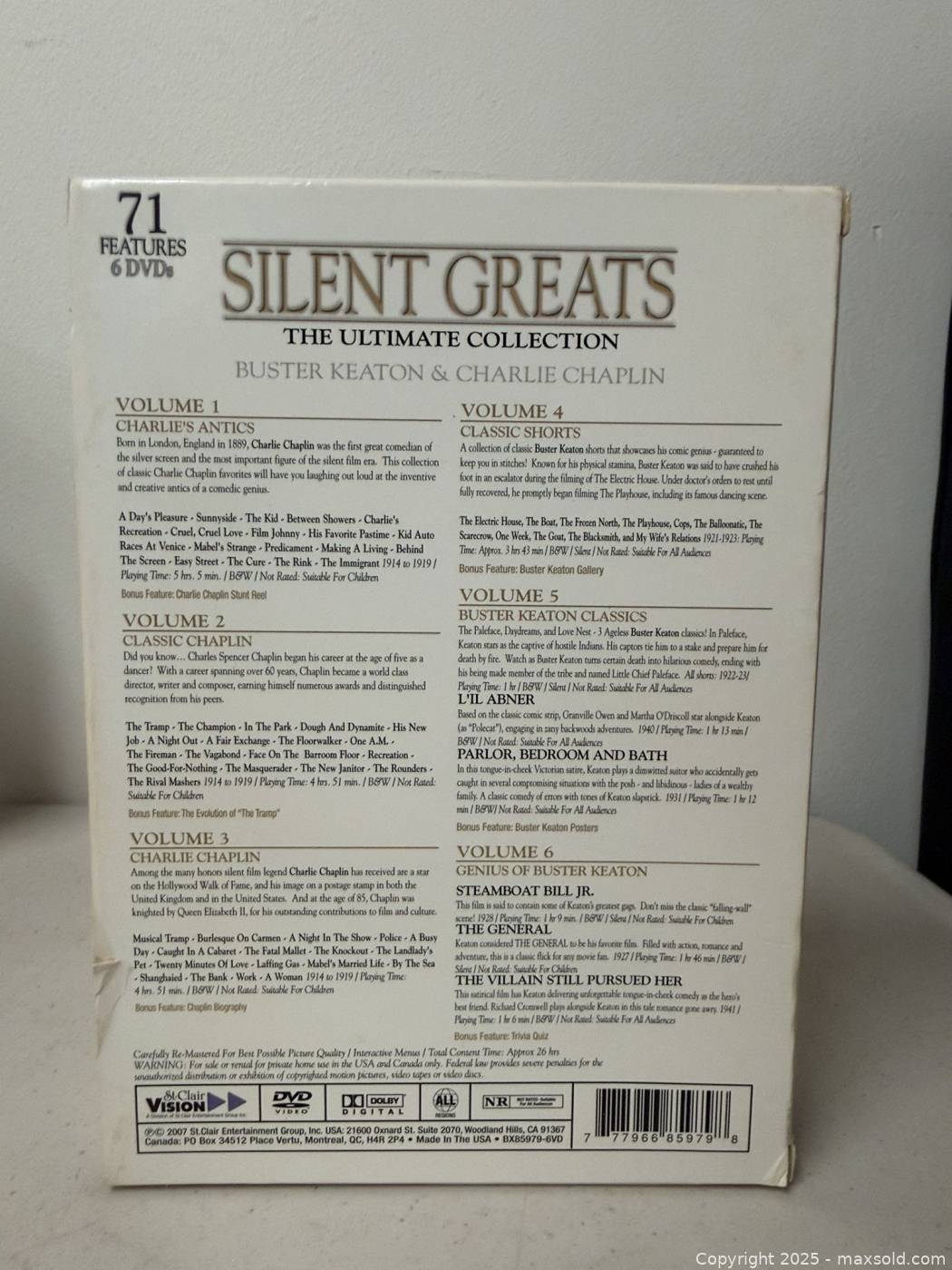 Mr. Bean & Silent Greats DVD box sets | Maxsold