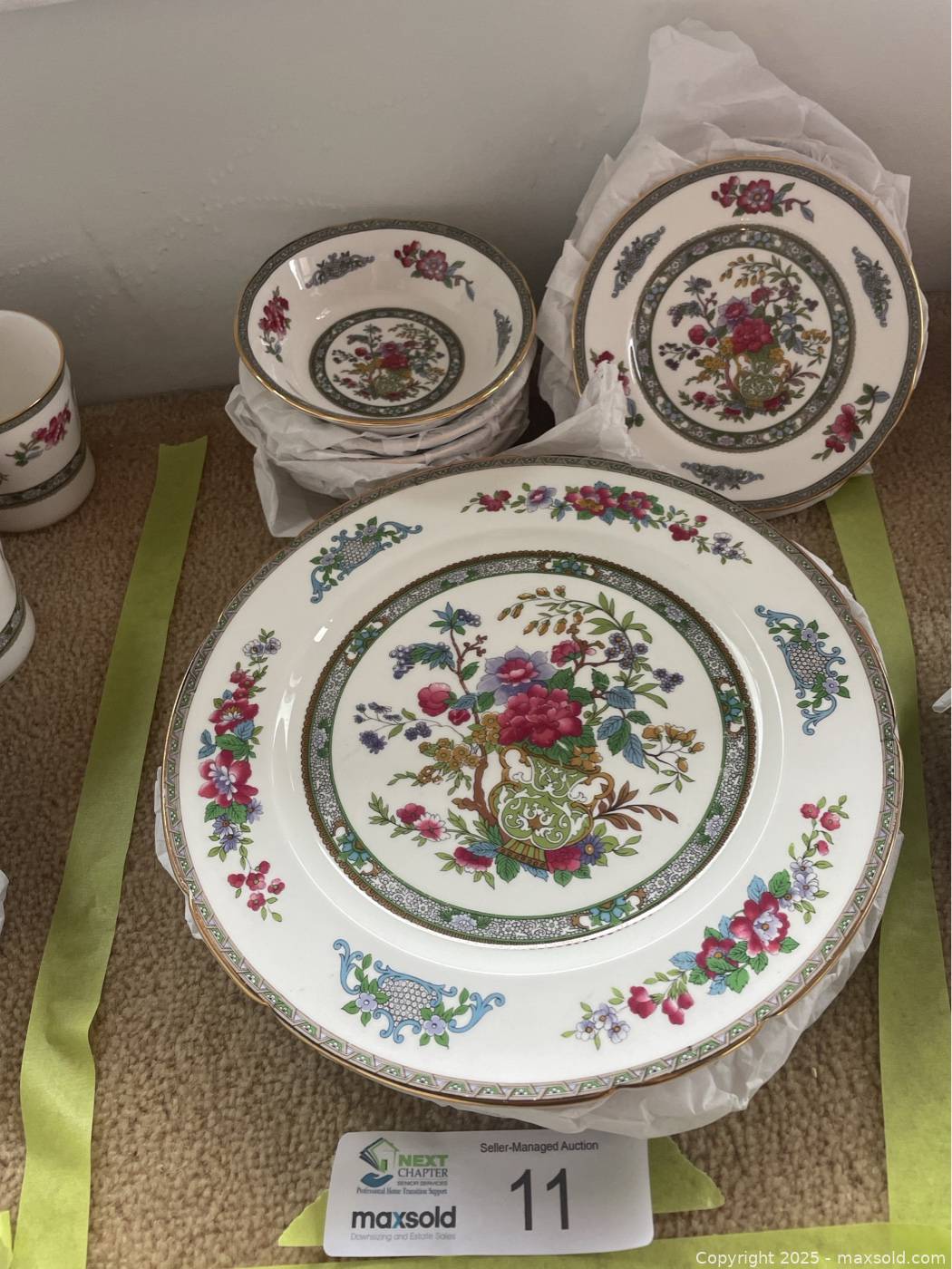 Paragon Tree of Kashmir china plates and bowls | Maxsold