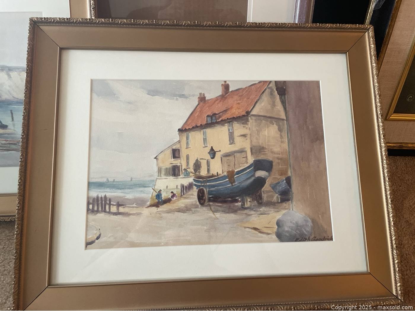 Edith Goodrich watercolour paintings & frame | Maxsold