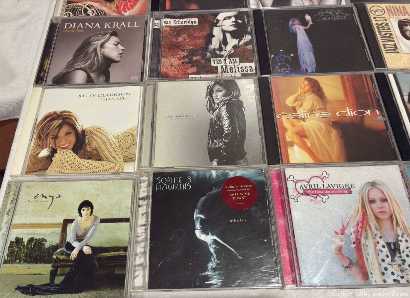 36 Rock & Pop Female Vocalist CDs | Maxsold