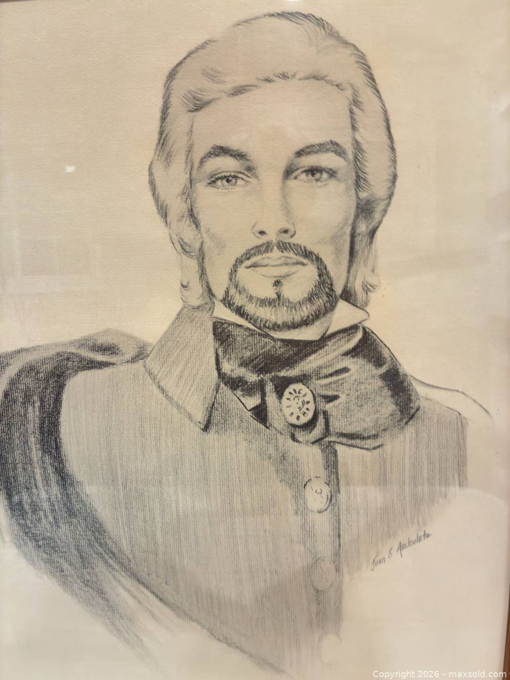 Signed numbered portrait print Juan S E Archuleta | Maxsold