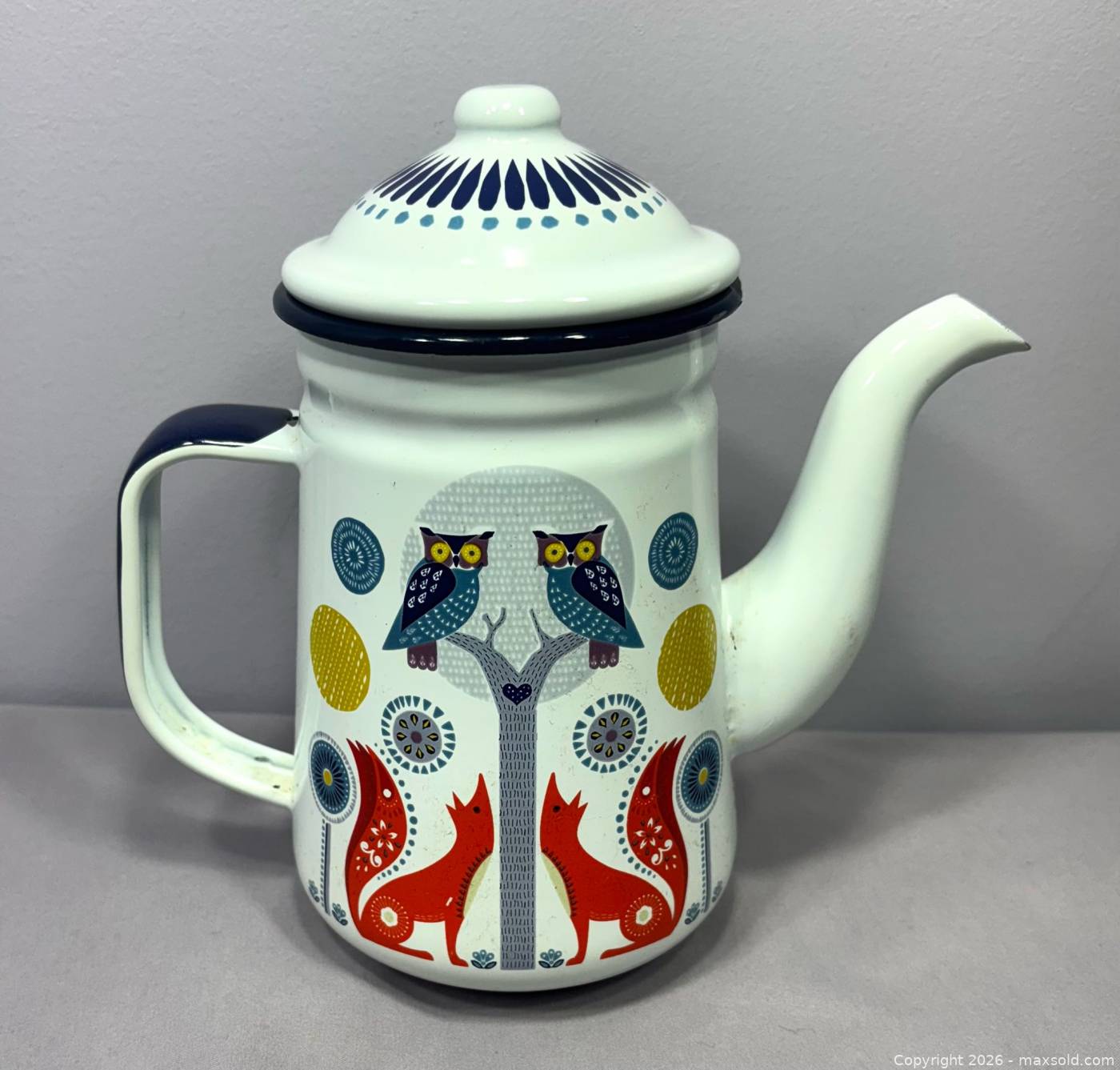 Wild & Wolf Folklore enamel coffee pot | Maxsold