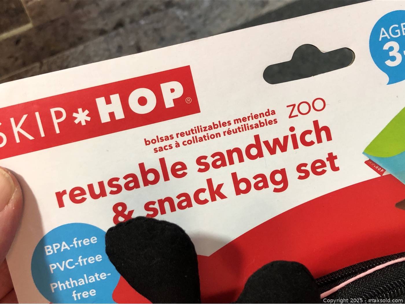 Skip Hop Zoo Ladybug reusable sandwich & snack bag set | Maxsold