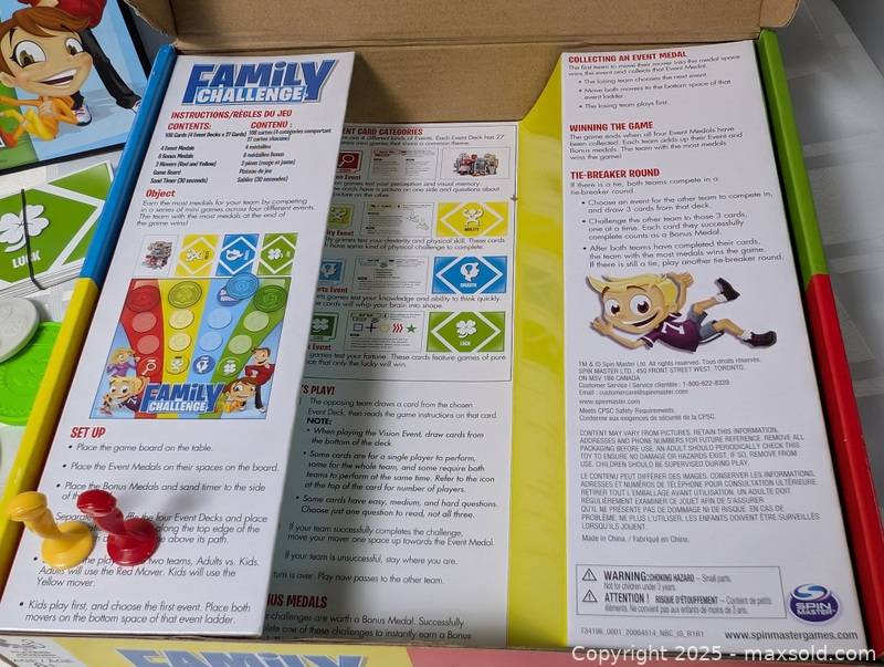 Family Challenge board game | Maxsold