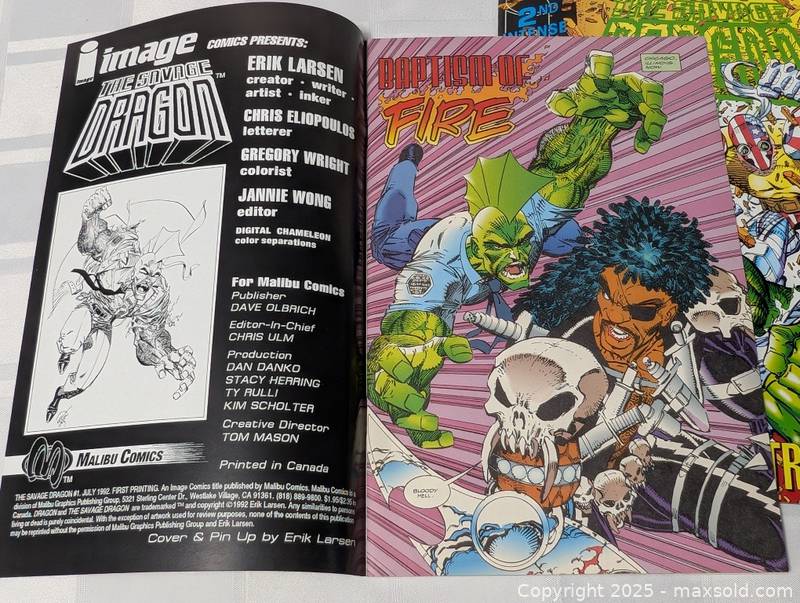 The Savage Dragon comic issues 1 & 2 | Maxsold