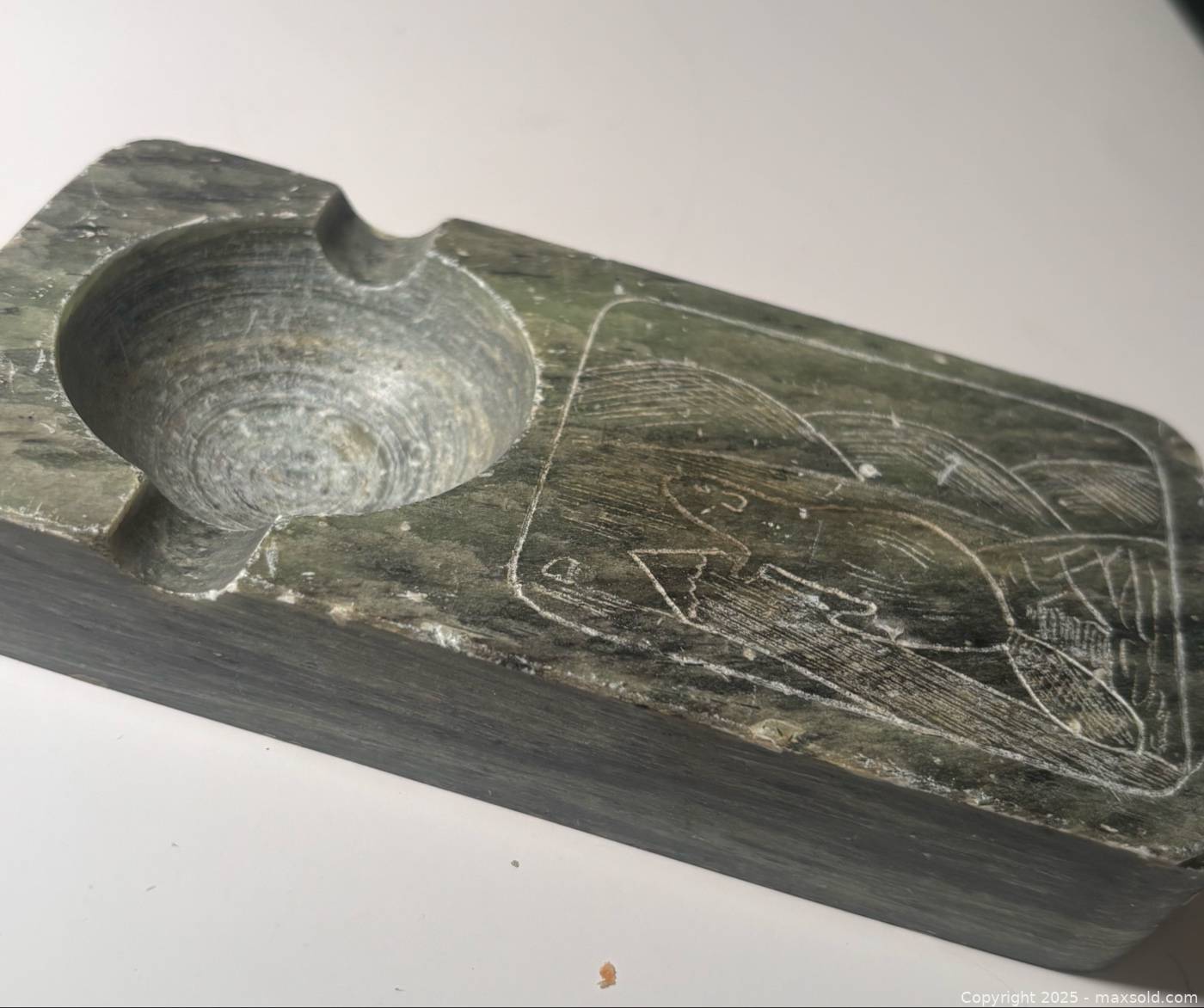 Soapstone Ashtray And Ceramic Fish Dish | Maxsold