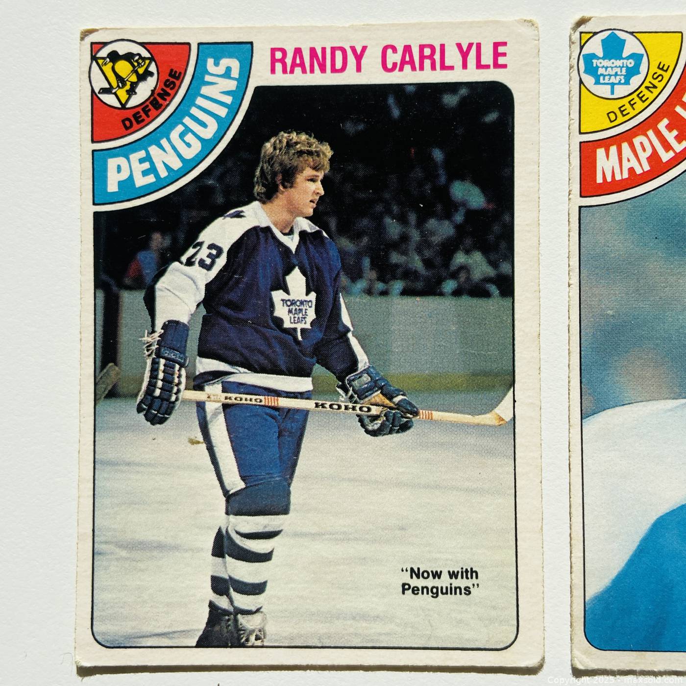 1978 O-Pee-Chee Randy Carlyle & Dave Burrows Hockey Cards | Maxsold