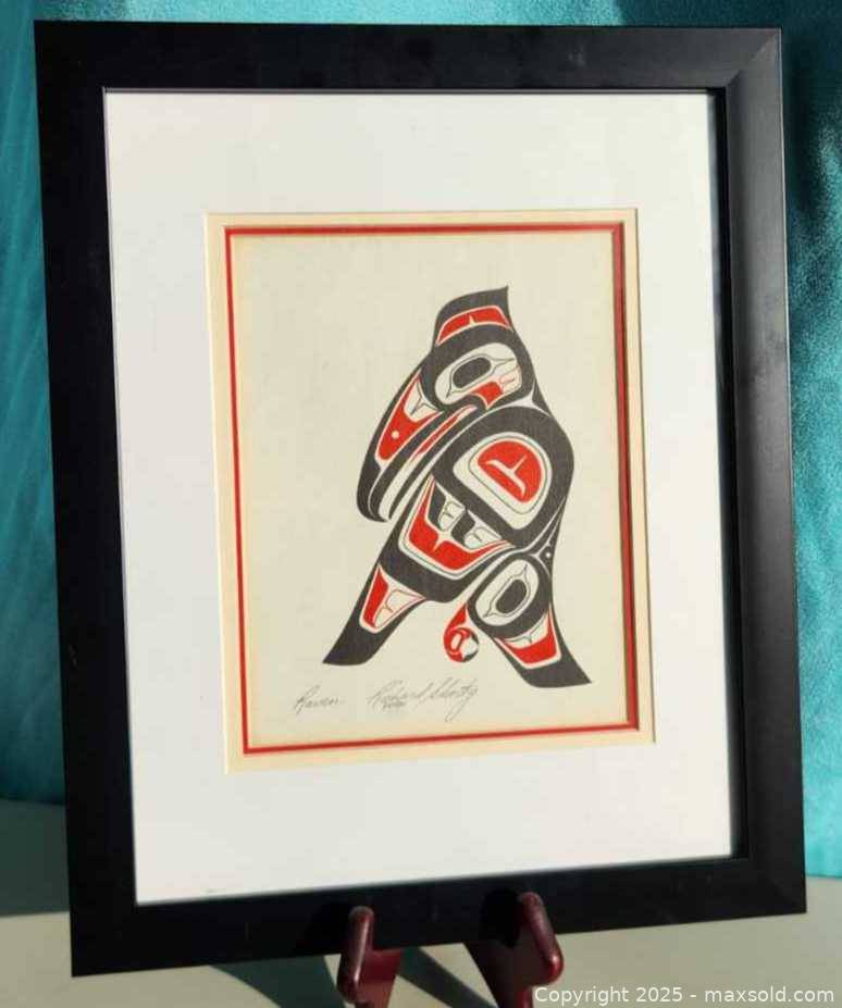 Richard Shorty limited edition framed print Raven | Maxsold