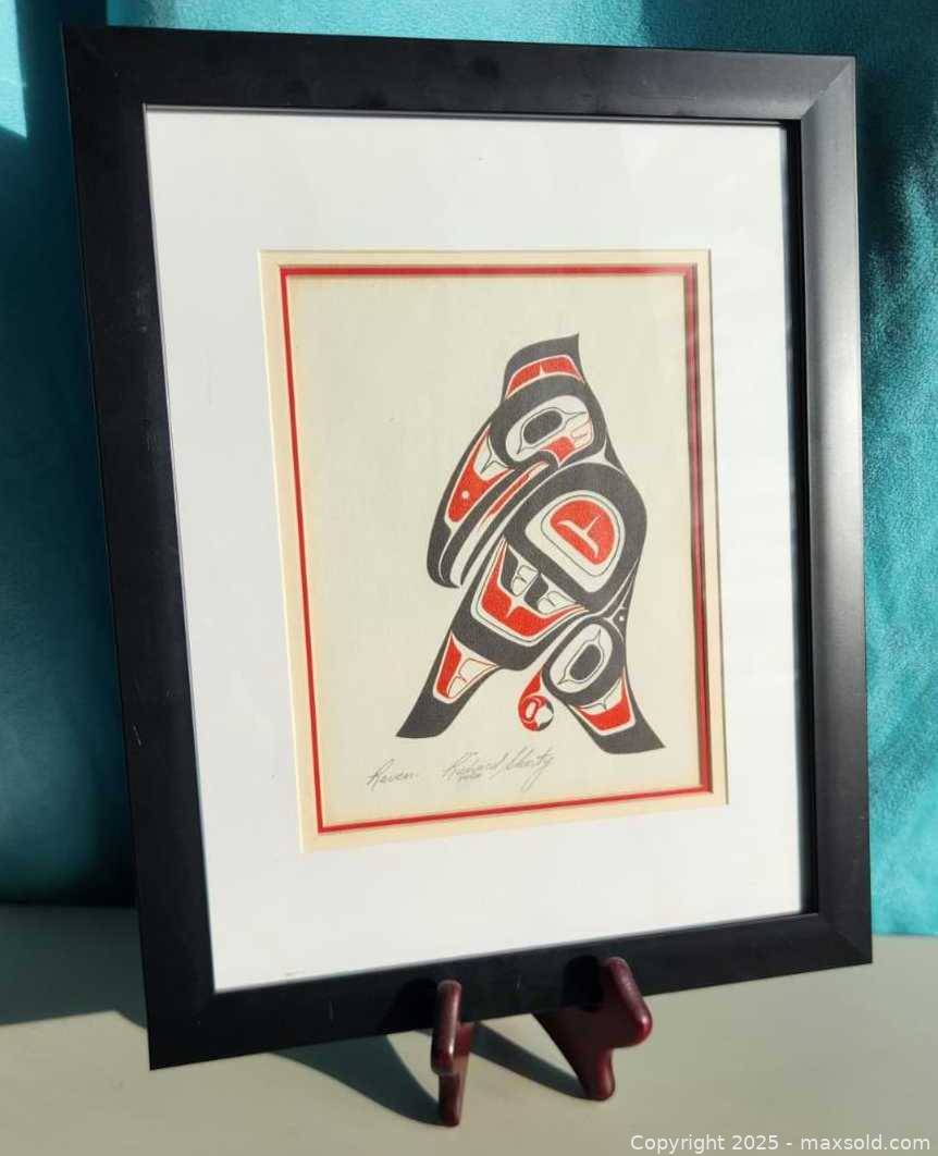 Richard Shorty limited edition framed print Raven | Maxsold