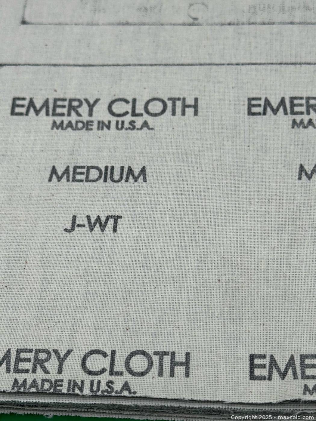 12 medium-grit emery cloth sandpaper sheets 9"×11" | Maxsold