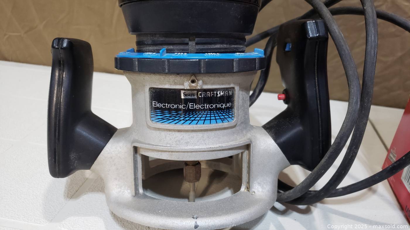 Craftsman router & letter template set | Maxsold