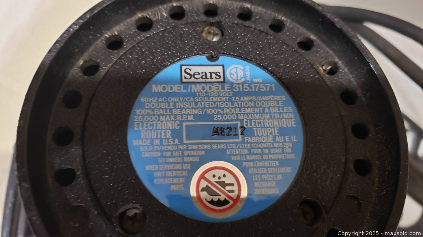 Craftsman router & letter template set | Maxsold