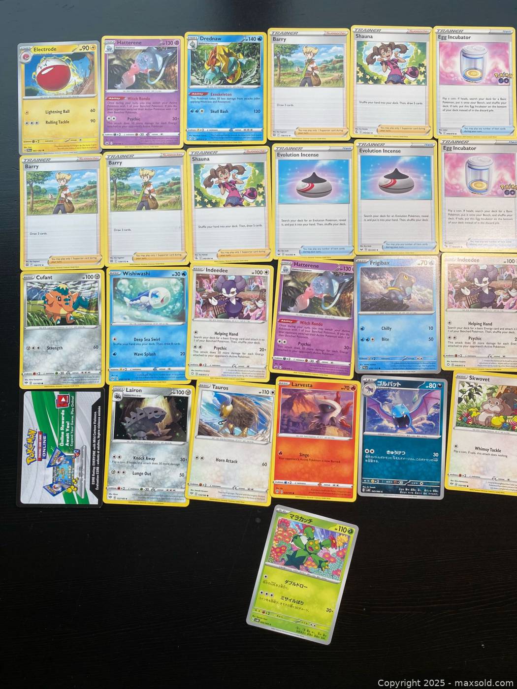 Approx. 240 Pokémon TCG cards with sleeves | Maxsold