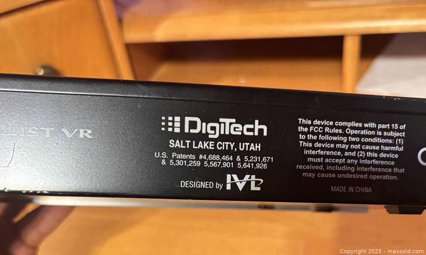 DigiTech Vocalist VR rackmount vocal harmony processor with IEC power ...