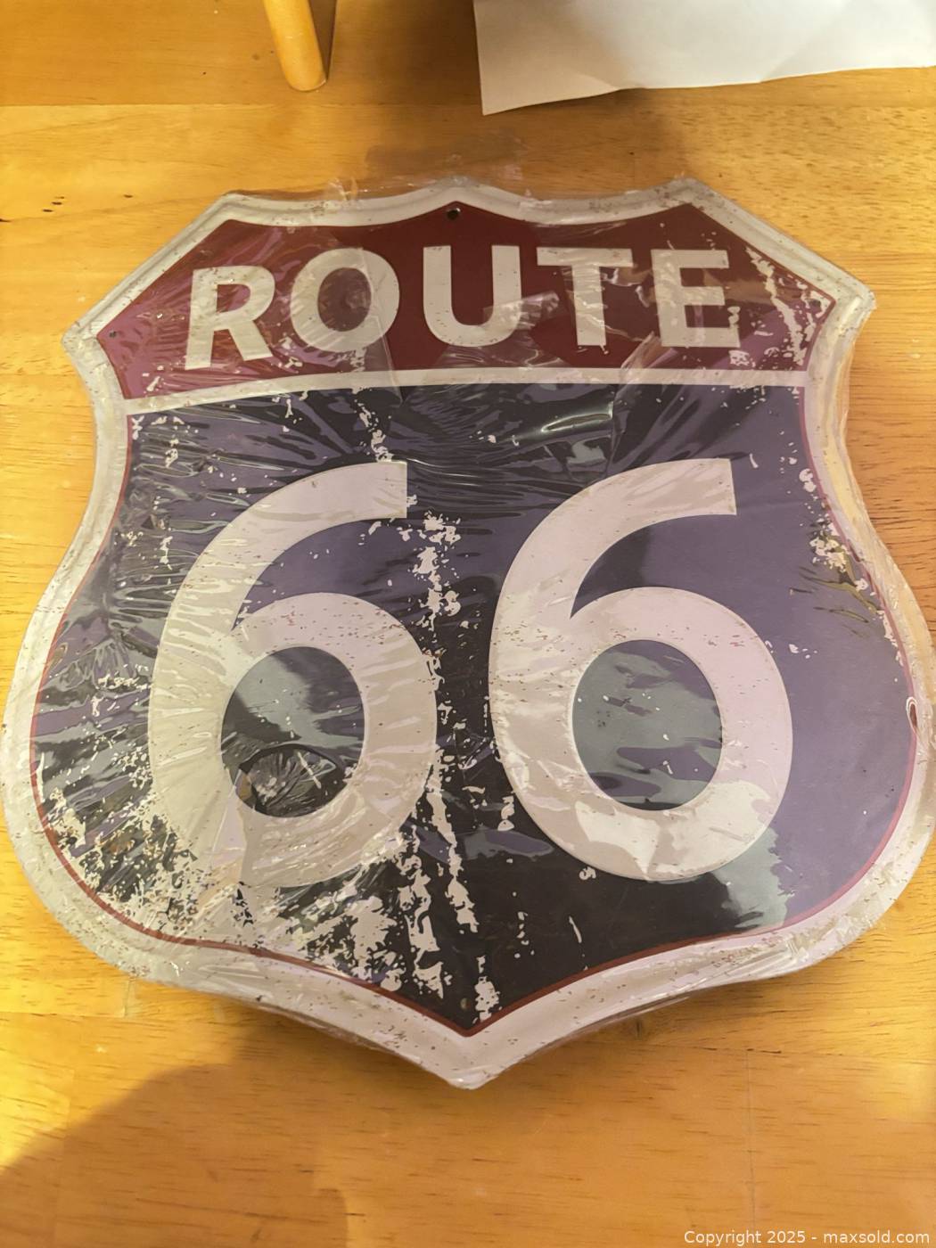 Route 66 metal highway shield sign 12" x 12" | Maxsold