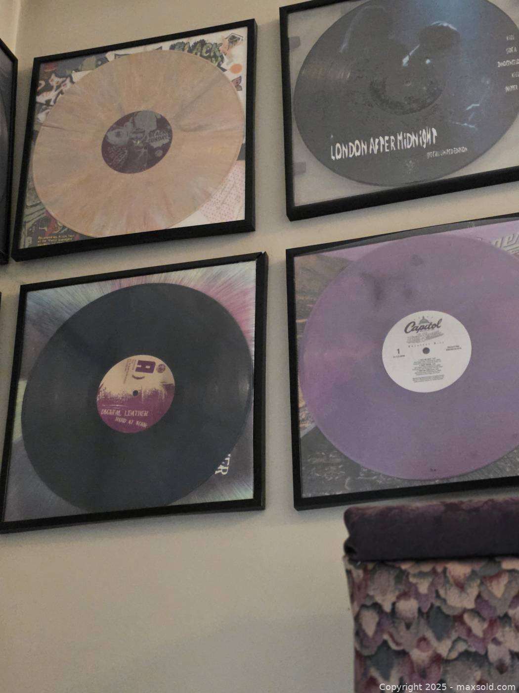6 framed 12-inch picture-disc vinyl records | Maxsold