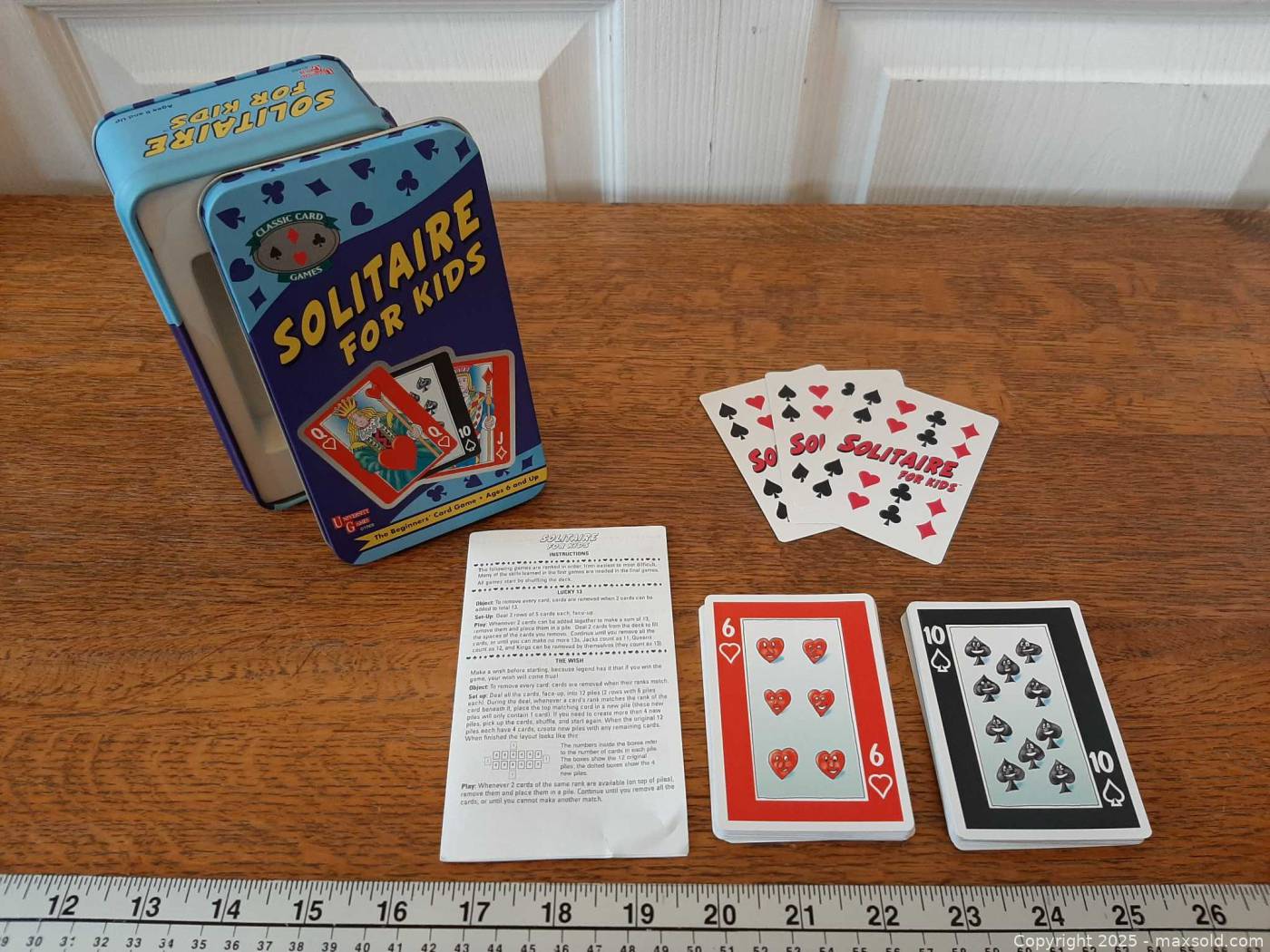Solitaire for Kids card game in tin | Maxsold