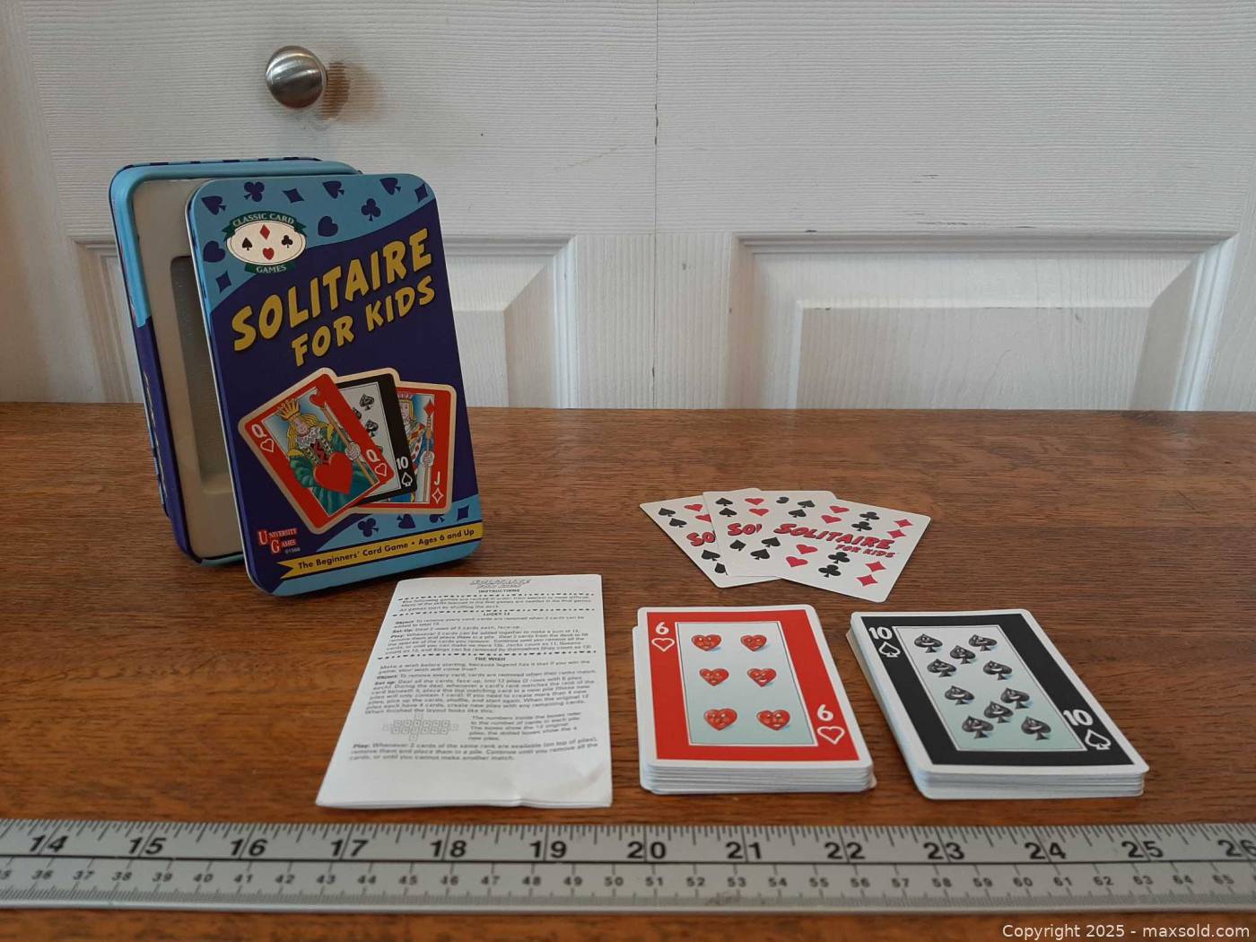 Solitaire for Kids card game in tin | Maxsold