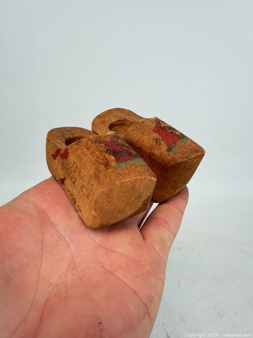 Miniature wooden souvenir clogs, Pella Iowa | Maxsold