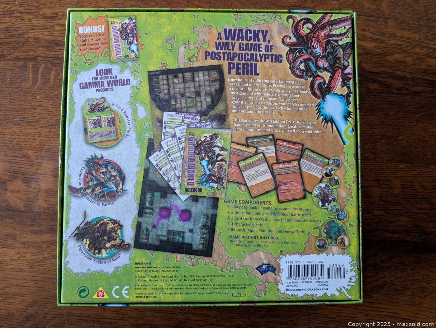 Dungeons & Dragons Gamma World boxed RPG with Famine in Far-Go & Legion ...