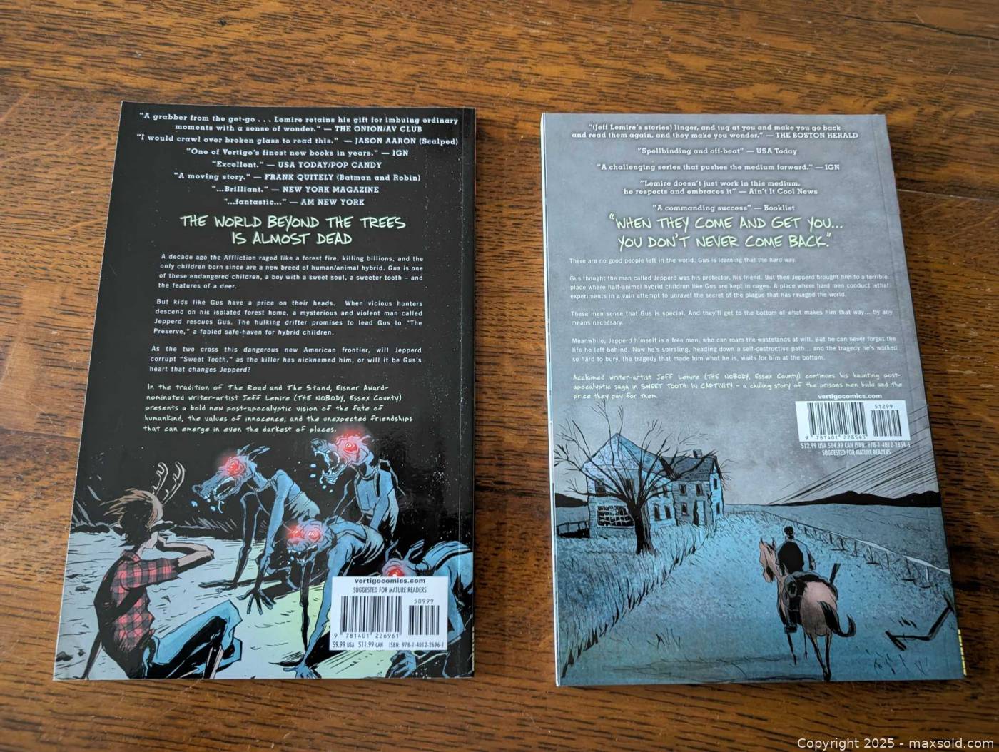 Sweet Tooth Volumes 1 & 2 Graphic Novels | Maxsold