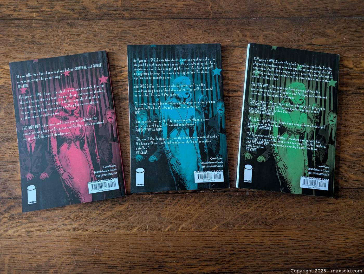 The Fade Out Act 1-3 Graphic Novels | Maxsold